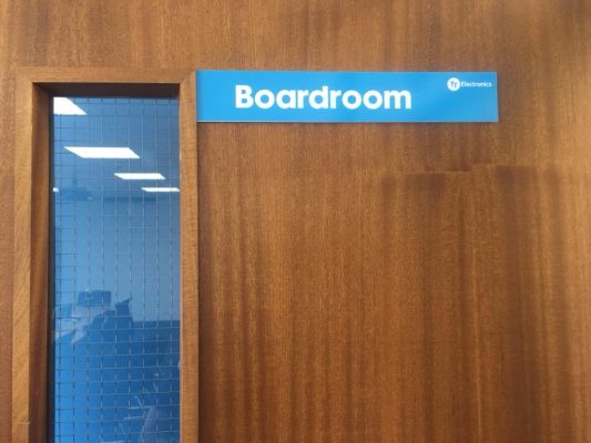 TT Electronics Office Branding & Signage
